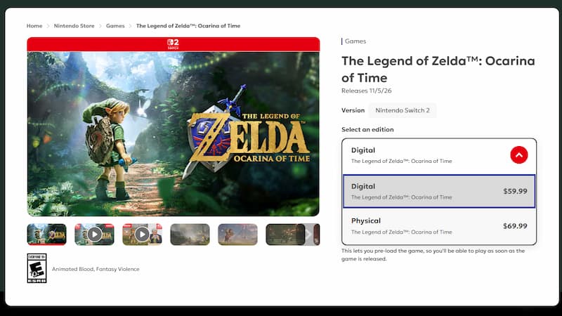 Ocarina Of Time Remake Price Release Date And More